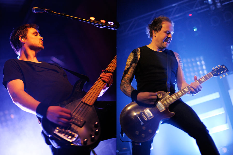 Die Happy – Die Happy-Bassist Ralph Rieker und Gitarrist Thorsten Mewes ...